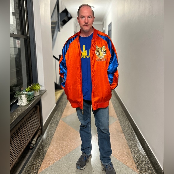 COOGI | Jackets & Coats | Vtg Coogi Mens Tiger Embroidered Red And Blue ...